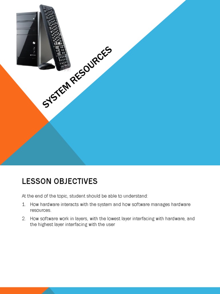 Chapter 4 - System Resources 1 (Notes) | PDF | Booting | Bios