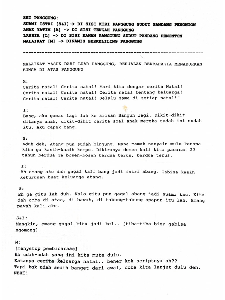 Naskah Drama Natal | PDF