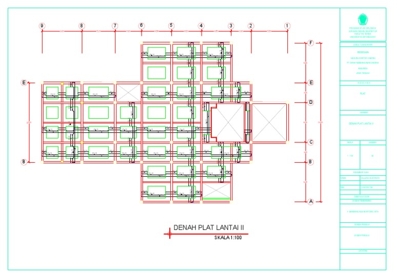 Denah Plat Lantai 2 | PDF