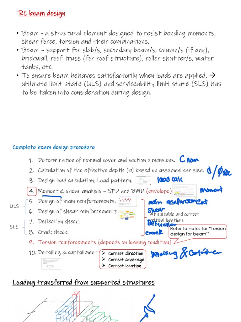 CES522 A 04 - Topic 2b - 1. RC Beam Design - Notes | PDF | Beam ...