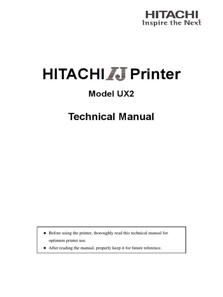 UX2 Technical Manual (B) | PDF | Electromagnetic Interference | Printer (Computing)