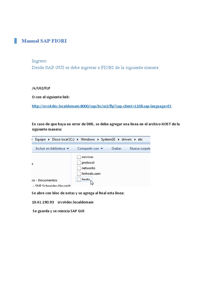 Manual SAP FIORI - Agregar APPS | PDF