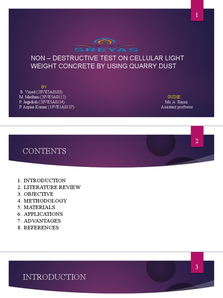 Non-Destructive Testing of CLC with Quarry Dust | PDF | Concrete | Fly Ash