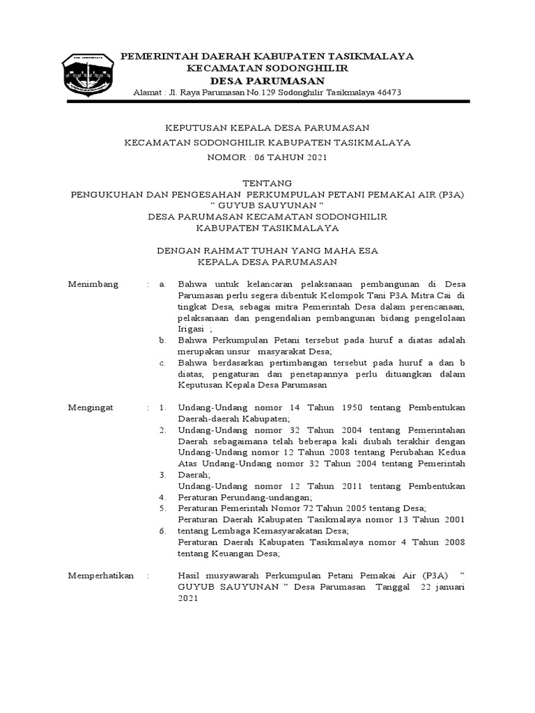 SK P3a Guyub Sauyunan | PDF