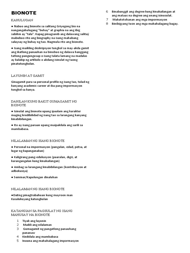 BIONOTE (Reviewer) | PDF