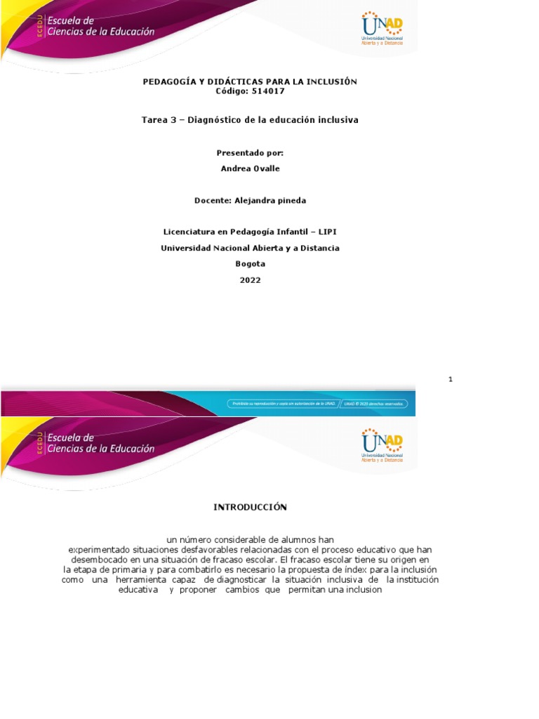 Plantilla Tarea 3 - Diagnóstico de La Educación Inclusiva | PDF ... Plantilla Tarea 3 - Diagnóstico de La Educación Inclusiva | PDF ...