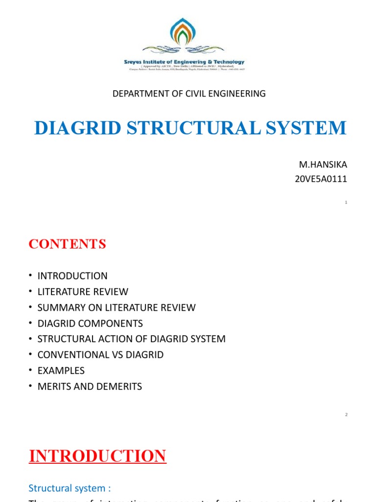 Diagrid System Pdf Beam Structure Building Technology