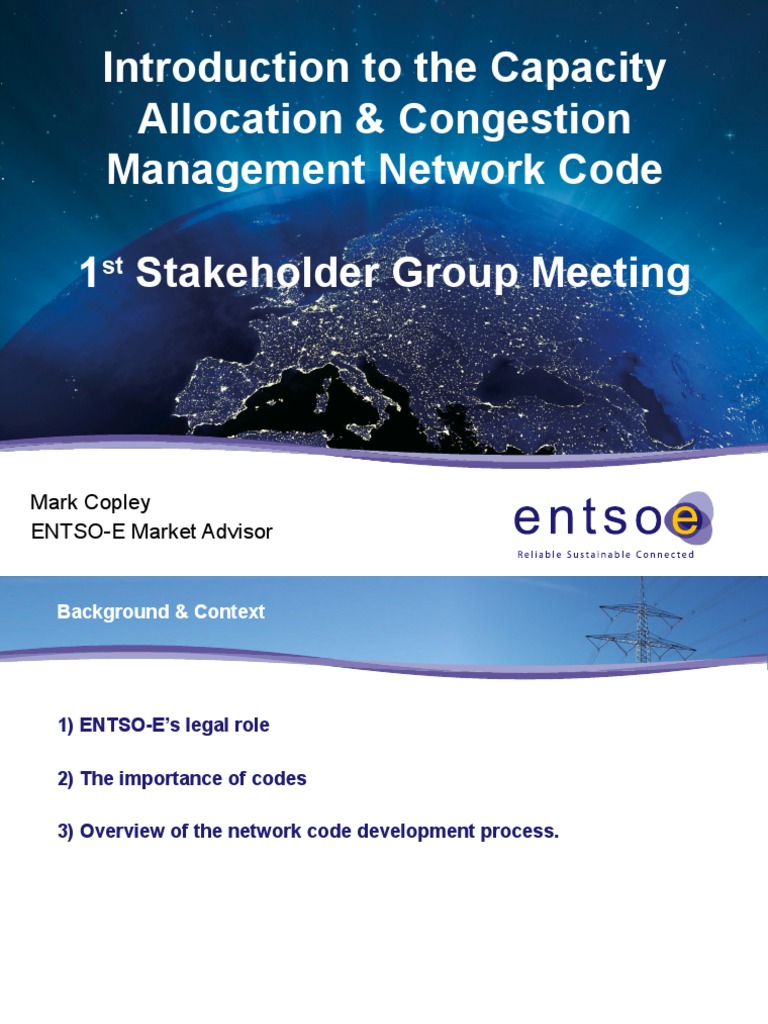 Stakeholdergroup ENTSO-E | PDF | Technology & Engineering