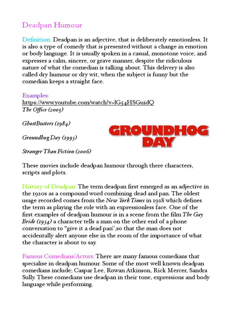 Understanding Deadpan Humour | PDF