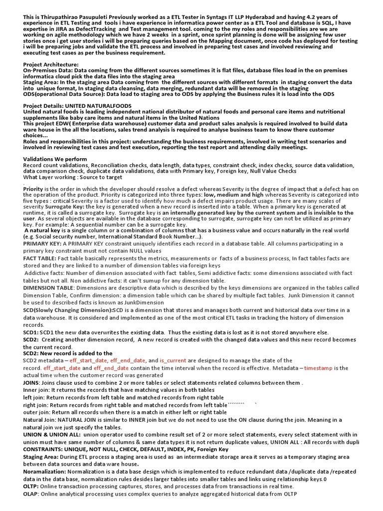 ETL Total | PDF | Data | Computer Data