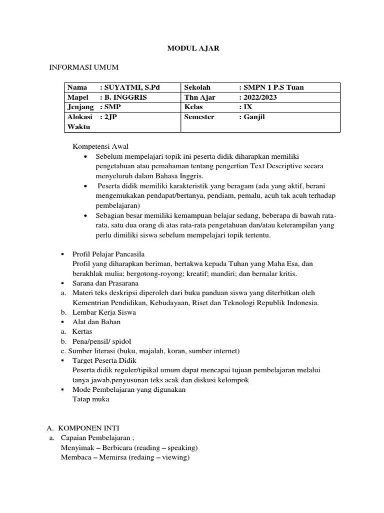 Modul 9 - Procedural Text | PDF