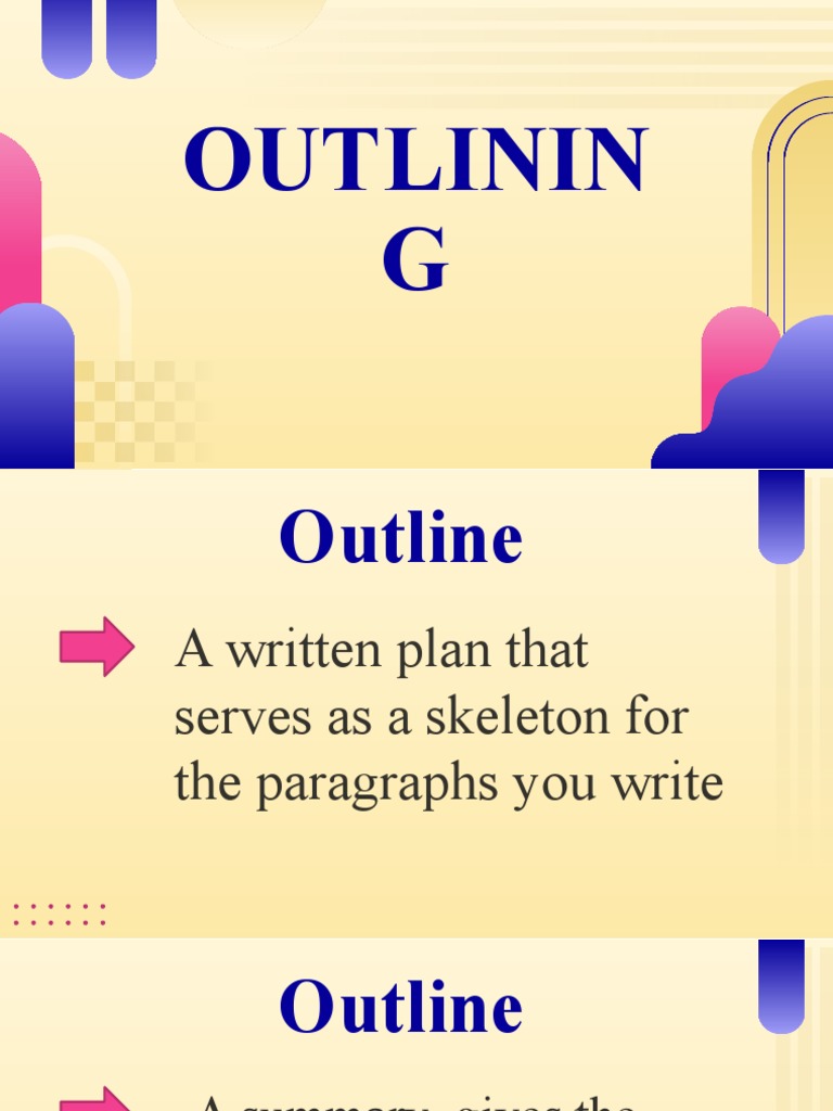 OUTLINING | PDF | Writing | Human Communication
