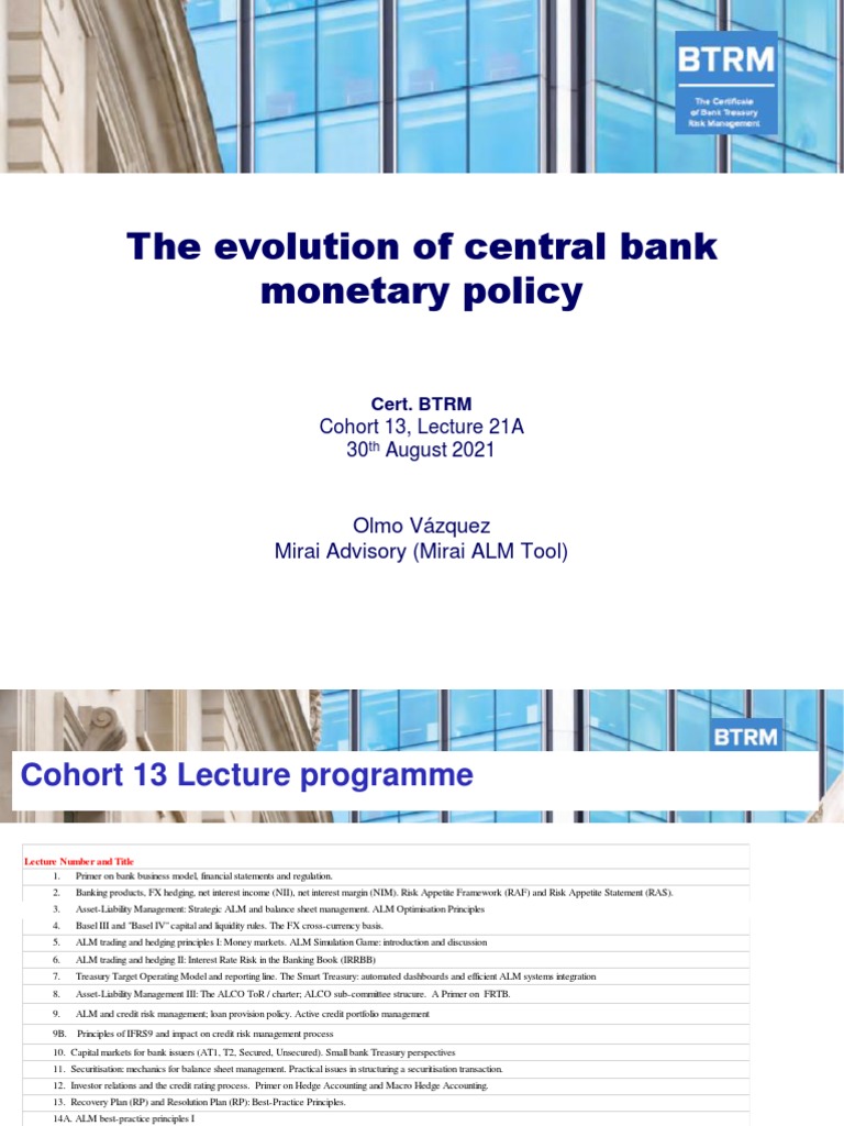 The Evolution of Central Bank Monetary Policy | PDF | European Central ...