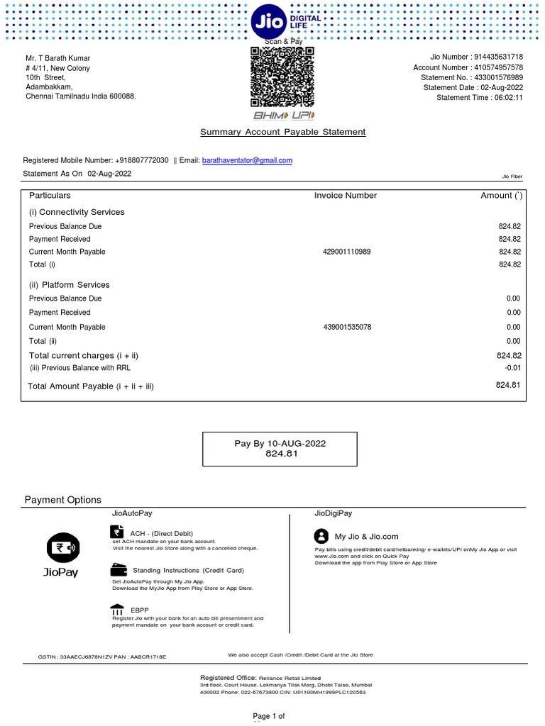 OCT Bill | PDF | Credit Card | Debit Card