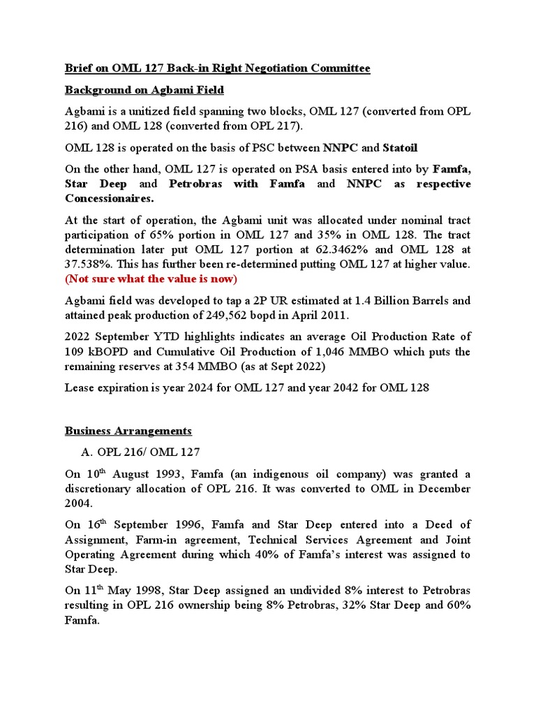 A Brief On Back-In Right Negotiation Committee | PDF | Supreme Court Of ...