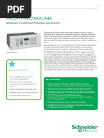 Micom Agile P642, P643, P645: Grid Solutions | PDF | Transformer | Relay