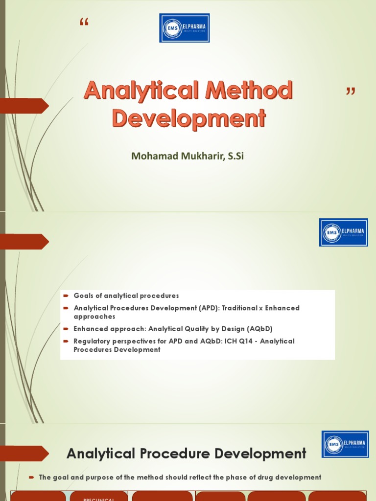 E-Material - Analytical Method Development | PDF | High Performance ...