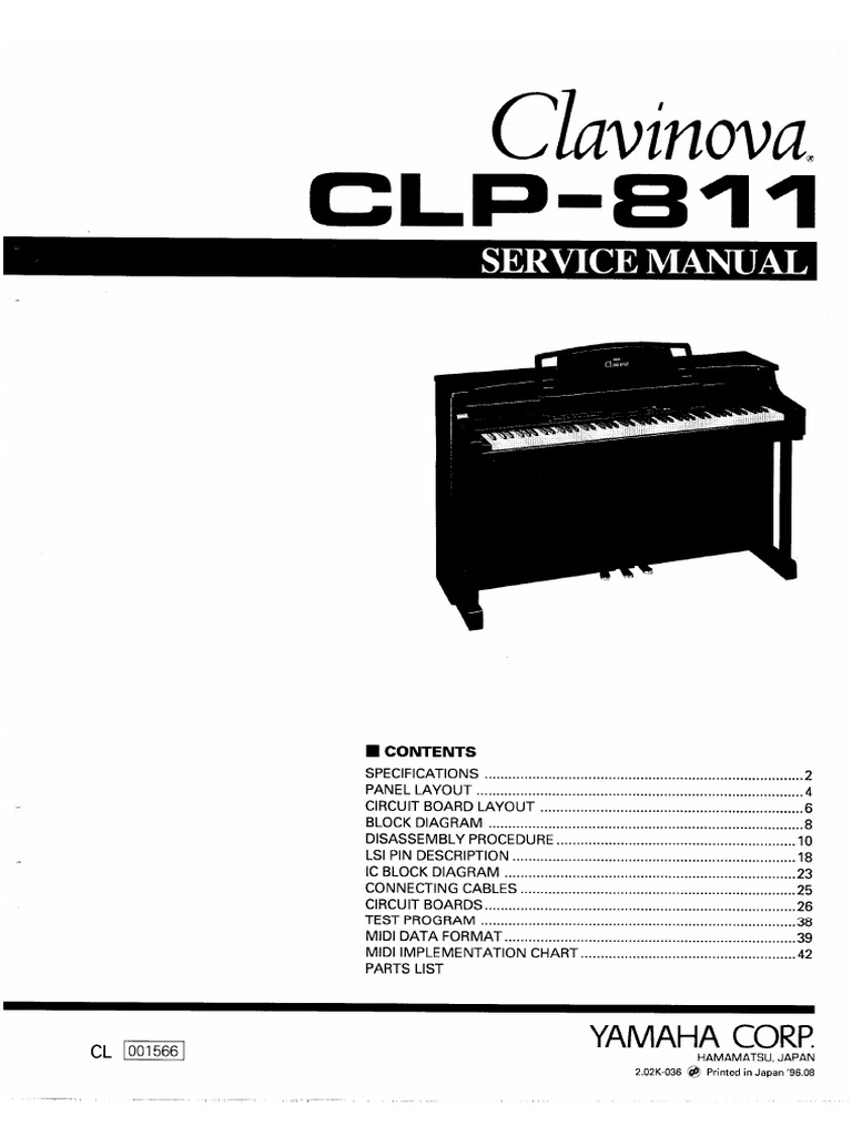 CLP-811 Service Manual | PDF
