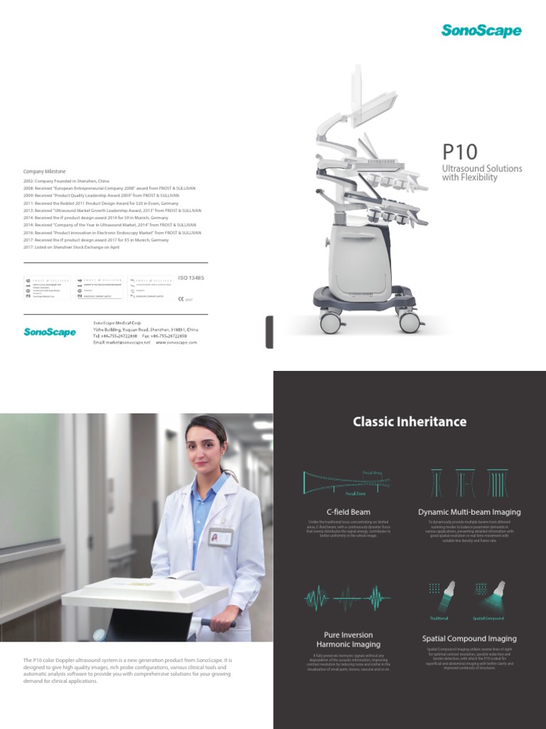 Brochure P10 | PDF | Medical Imaging | Ultrasound