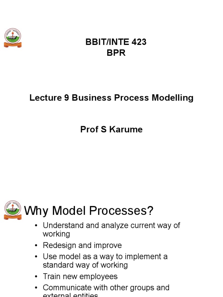 Lecture 9 Business Process Modelling | PDF | Unified Modeling Language | Computing
