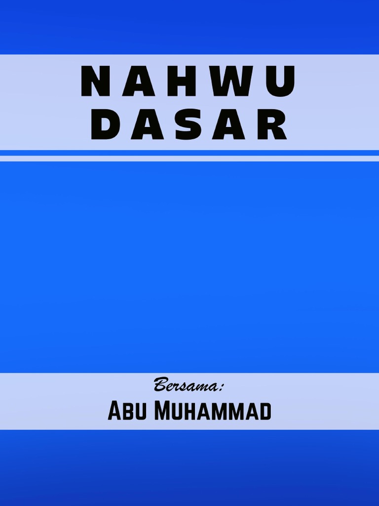 Nahwu Dasar Cover Pdf