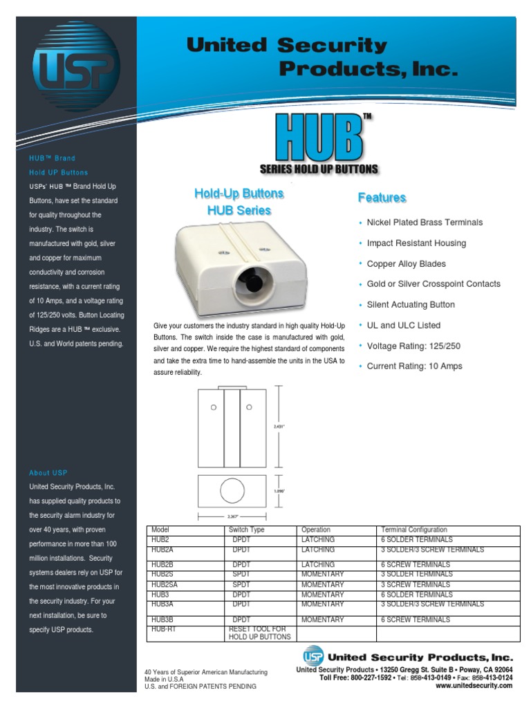 HUB DataSheet | PDF | Switch | Manufactured Goods
