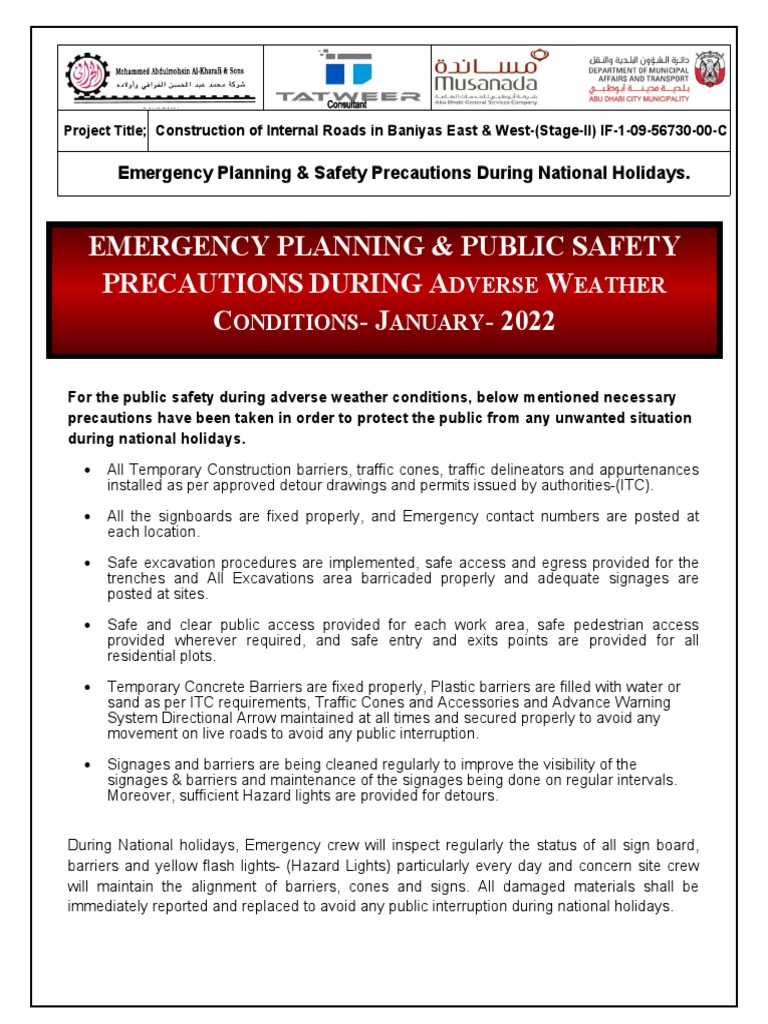 Emergency Plaining and Arrangments | PDF | Emergency Management | Road