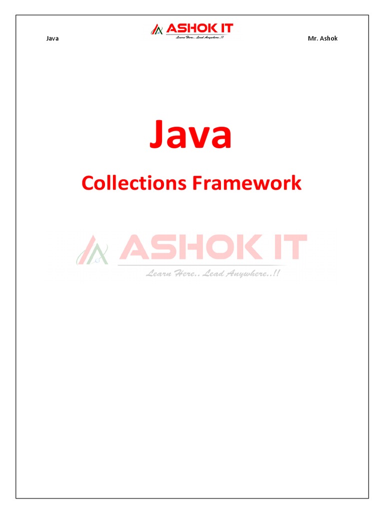 Java Collections Pdf Array Data Structure Class Computer 6768