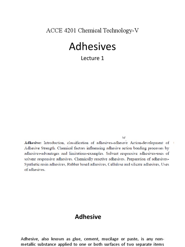 Adhesive | PDF | Adhesive | Building Engineering