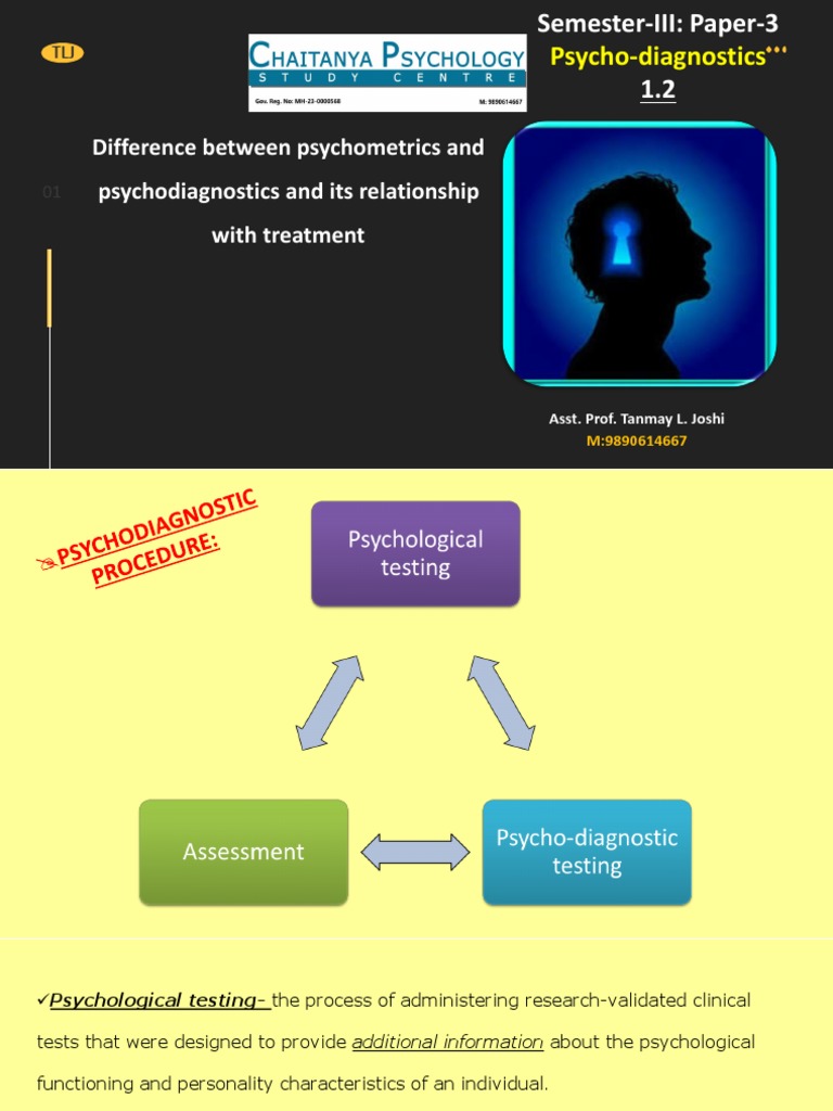 Difference between Psychometrics & Psychodiagnostics | PDF | Psychology ...