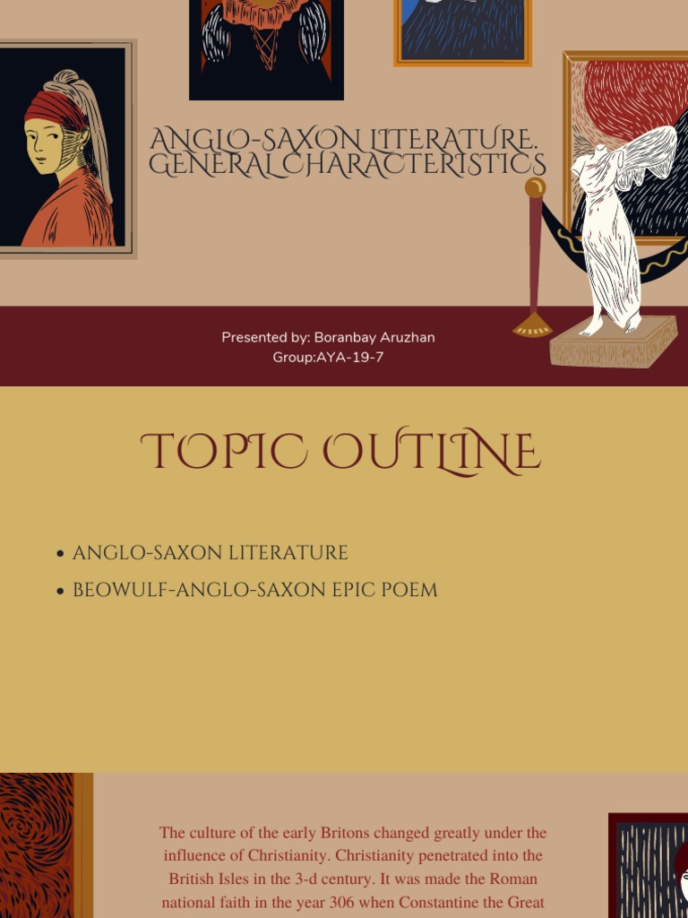 Anglo-Saxon Literature. General Characteristics | PDF | Anglo Saxons ...