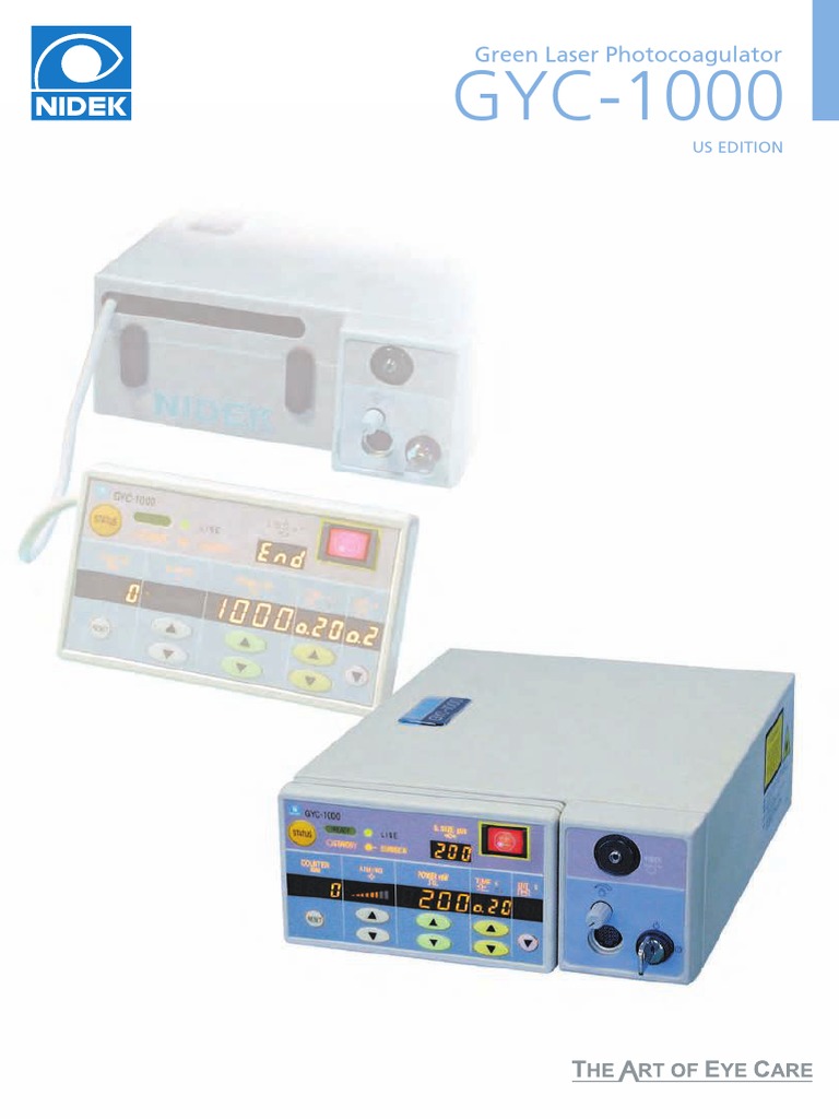 Nidek Gyc 1000 1 | PDF | Laser | Optics