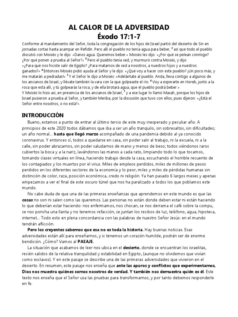 Aguas de La Rencilla CG 20 | PDF | Moisés | Dios