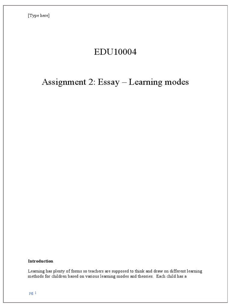 EDU10004 - Assignment 2 | PDF | Learning | Motivational