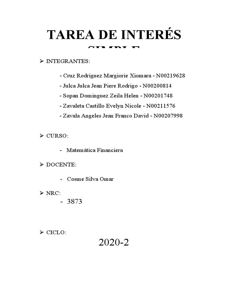 Mate Semana 2 Tarea Grupal | PDF