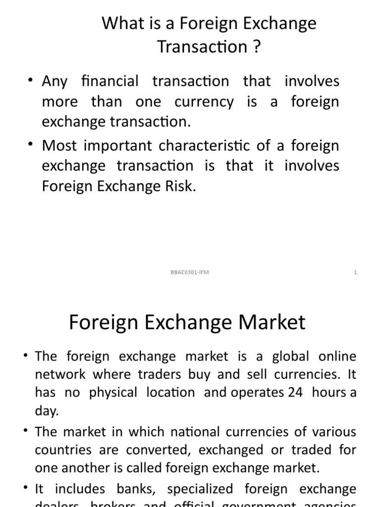 Overview of the Foreign Exchange Market | PDF | Foreign Exchange Market ...