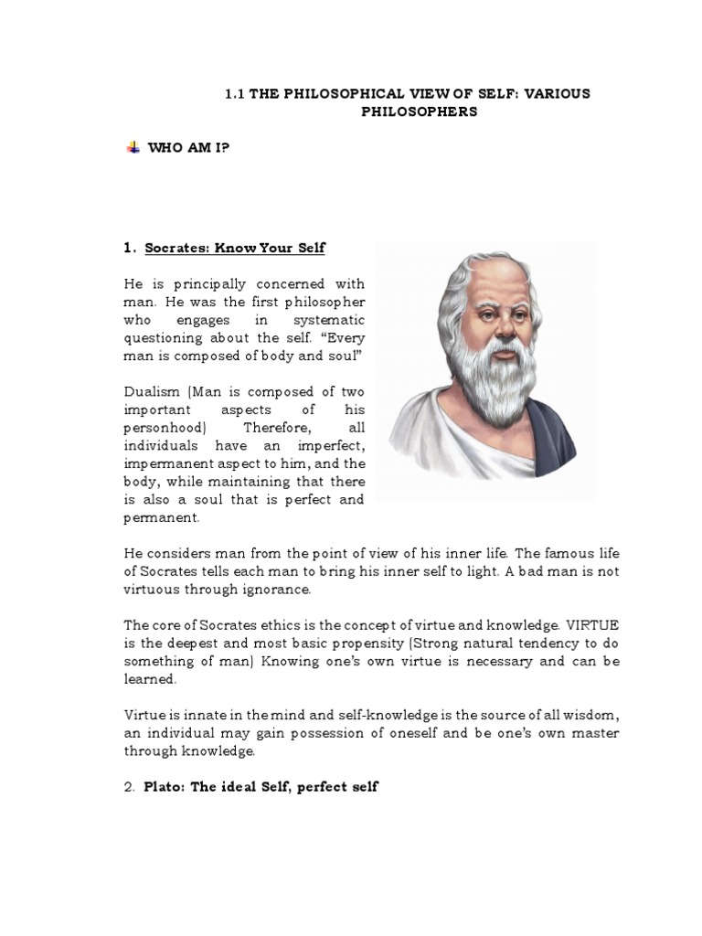 The Philosophical View of Self | PDF | Philosophy Of Self | Soul