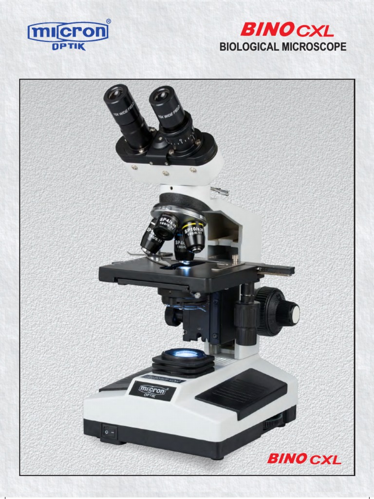 Micron Optik Binocular Microscope Model Bino CXL | PDF | Home & Garden ...