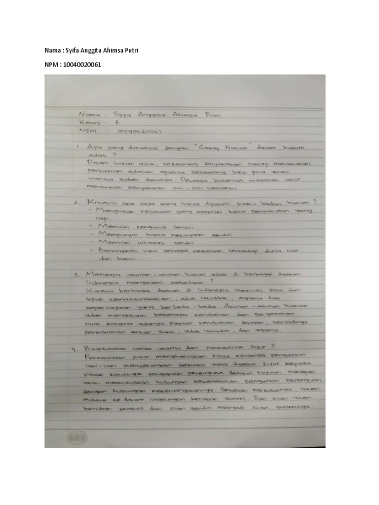 Tugas 12 Hukum Adat | PDF