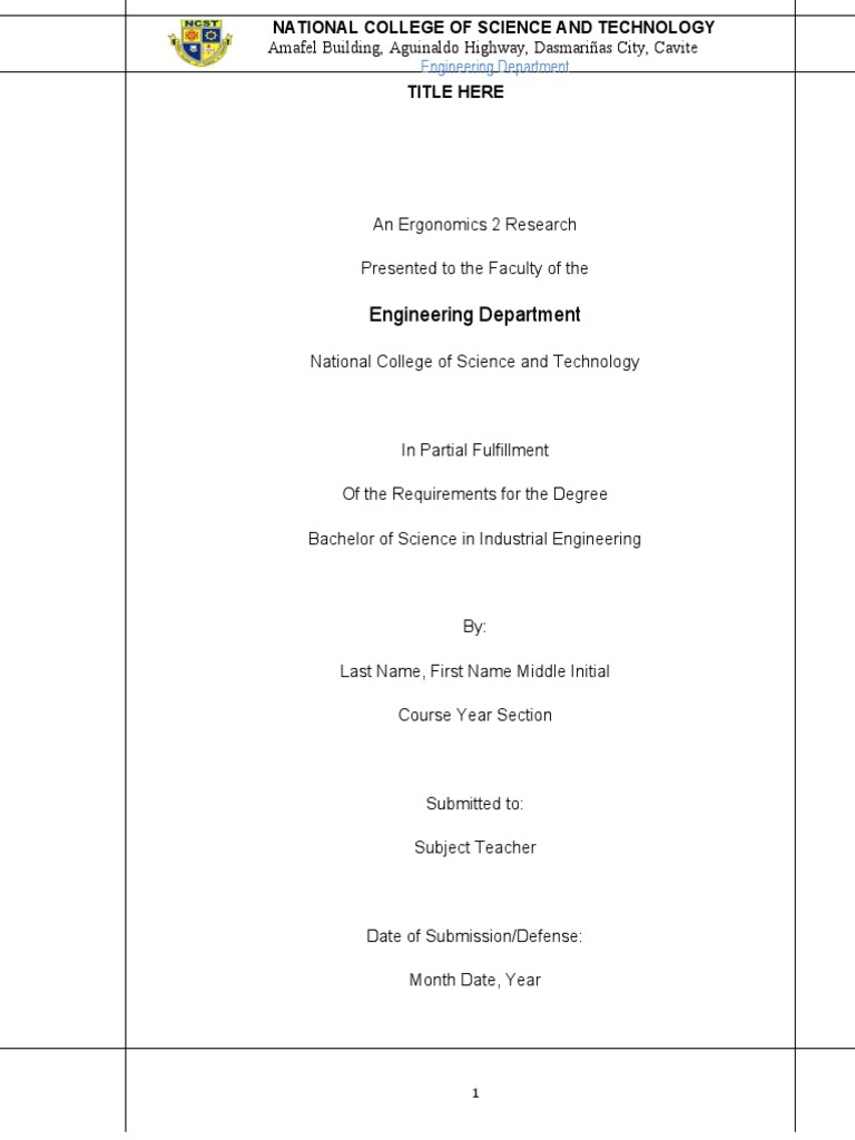 Thesis Format | PDF | Thesis | Science