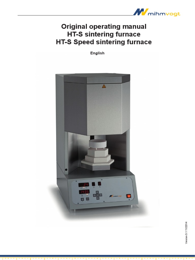 HT-S Sintering Furnace Operating Manual | PDF | Sintering | Mains ...