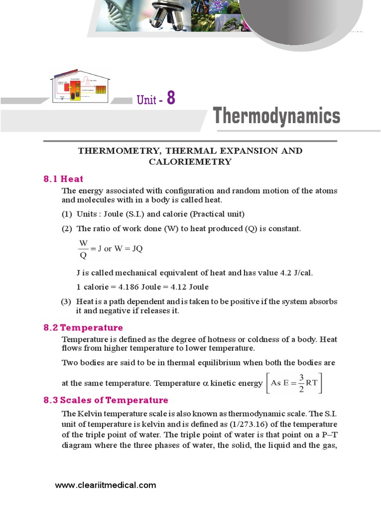 Thermodynamics PW | PDF | Thermal Expansion | Heat