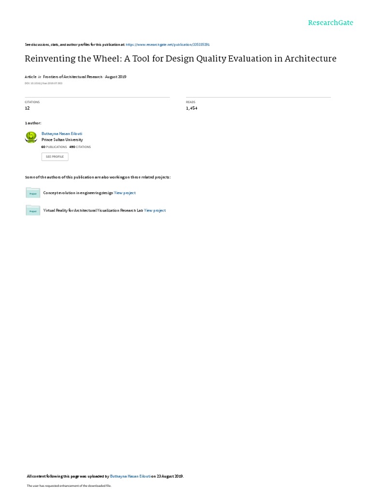 Reinventing The Wheel: A Tool For Design Quality Evaluation in ...