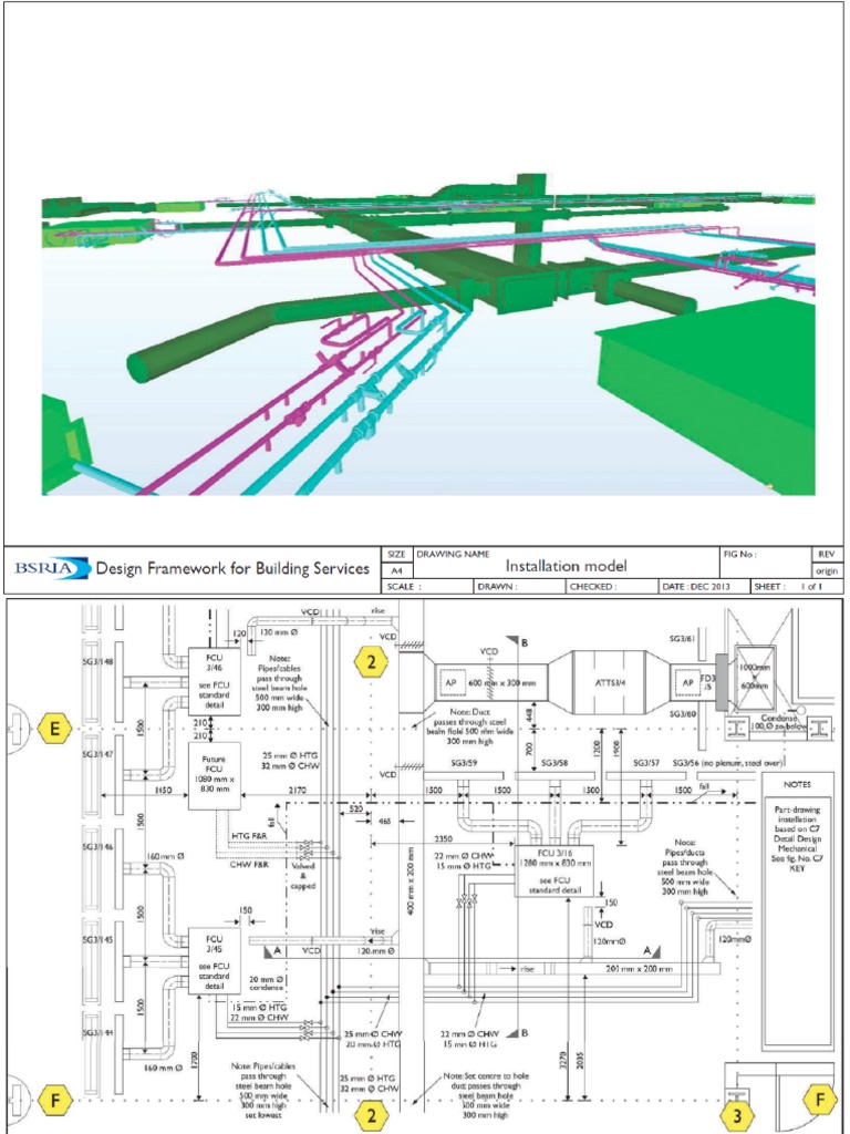 2015 - RIBA Stage 5 - BSRIA BG 6 Construction Stage Drawings Examples | PDF
