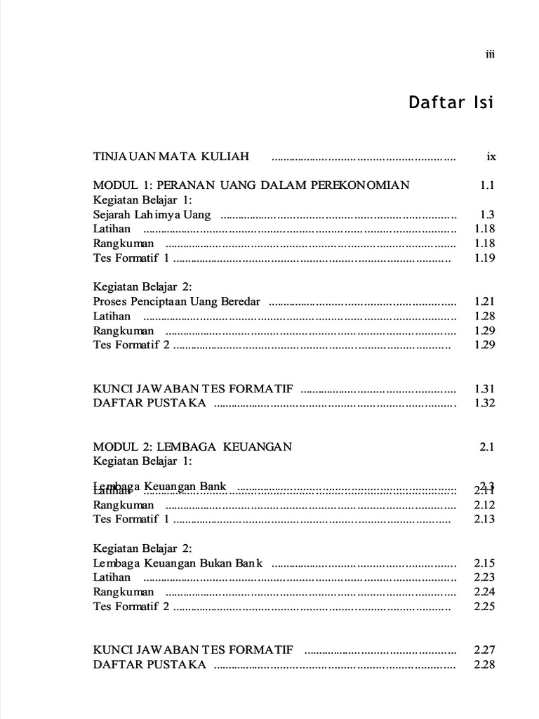 MODUL ESPA4227 Ekonomi Moneter | PDF