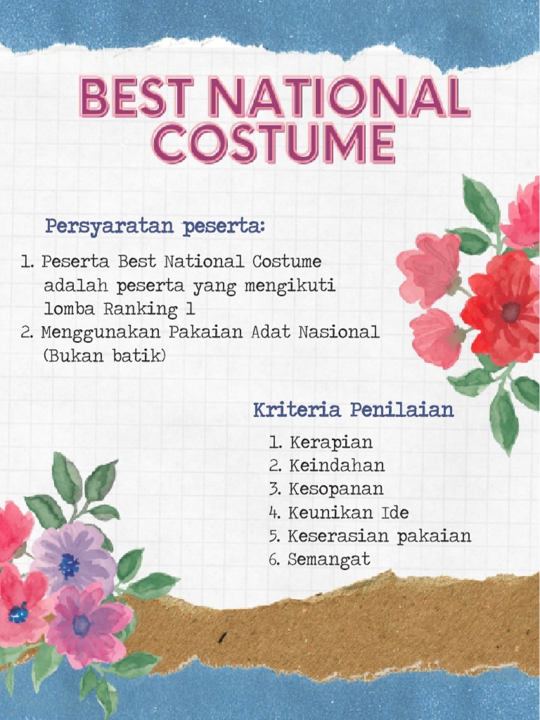 Poster National Costume | PDF