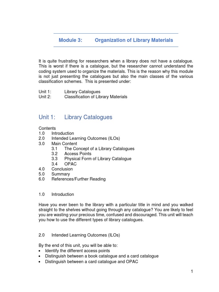 GST104 Module 3 | PDF | Libraries | Microform