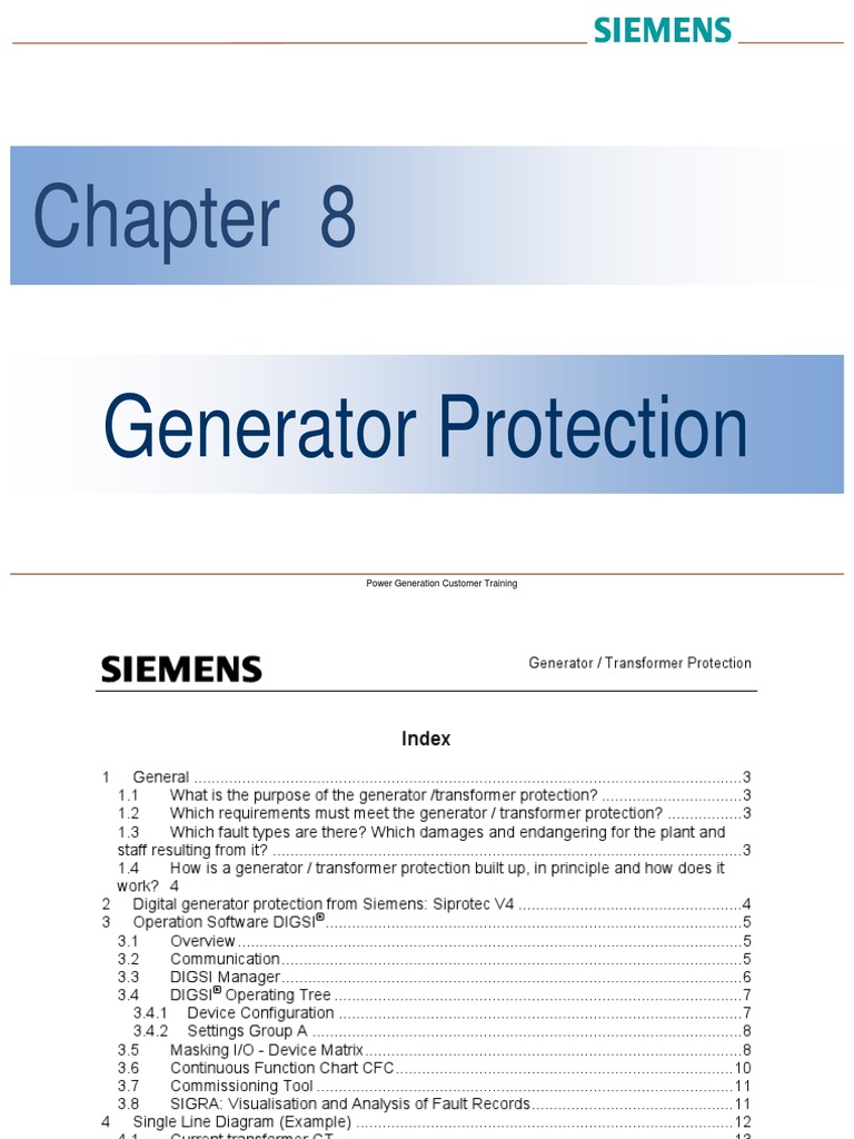 08 - 1 Genprot | PDF | Electric Generator | Transformer