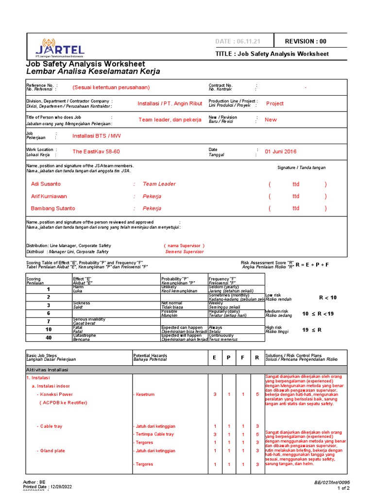 ohse-job-safety-analysis-worksheet-pdf