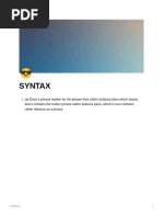 Syntax Practice With Answers | PDF | Phrase | Semiotics